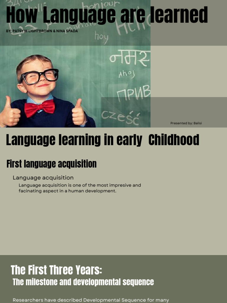 How Language Are Learned - 1 | PDF | Language Acquisition | Language ...