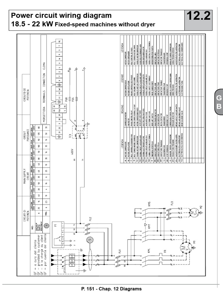 Wiring Diagrams for Fixed & Variable Machines | PDF | Electrical ...