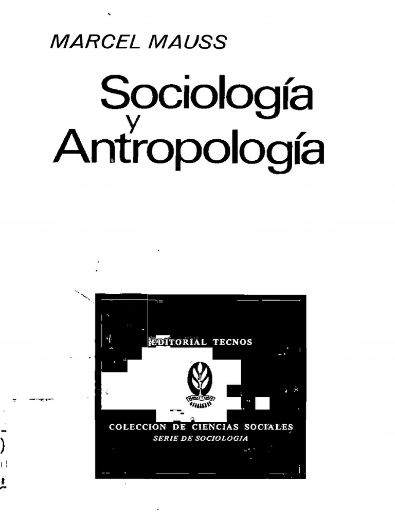 Sociología y Antropología de Marcel Mauss | PDF | Lingüística | Sociología