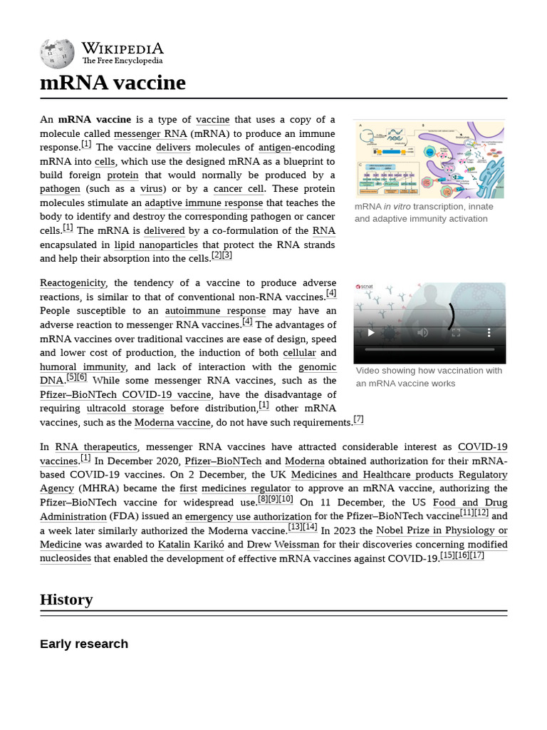 MRNA_vaccine | PDF | Messenger Rna | Genetics