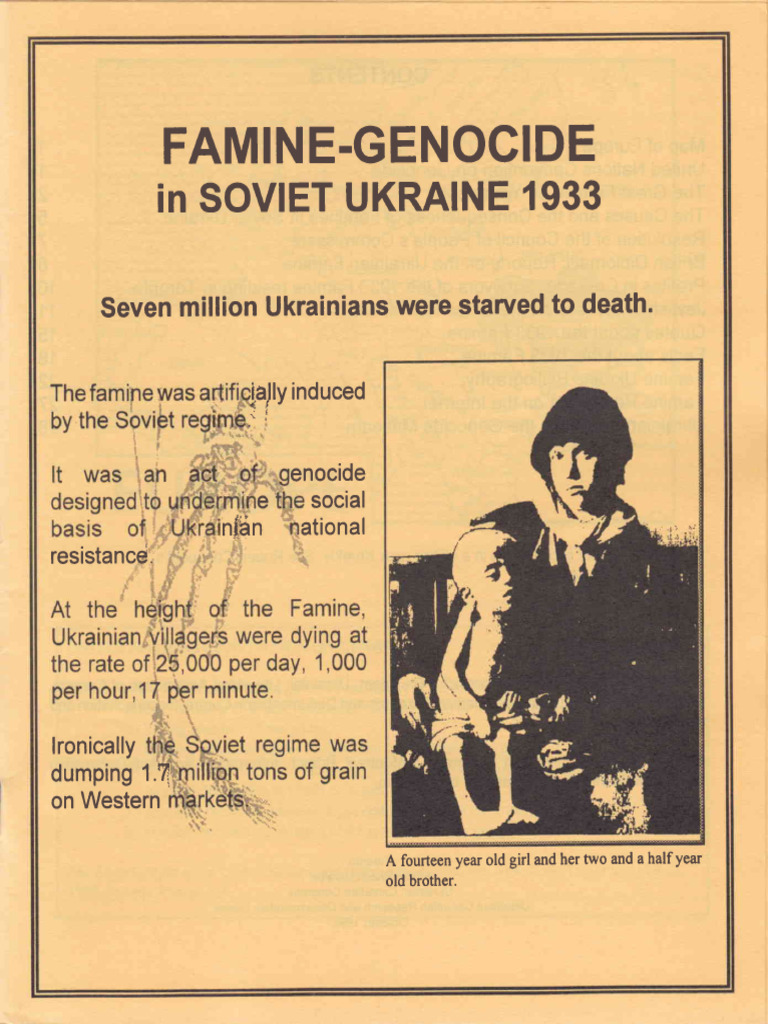 Autores Varios - Famine Genocide in Soviet Ukraine 1933 | PDF | Ukraine ...