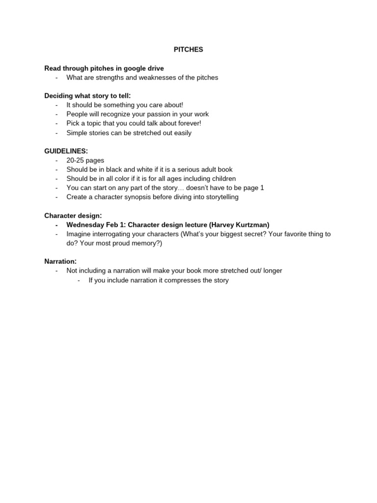 Guidelines For Pitches | PDF