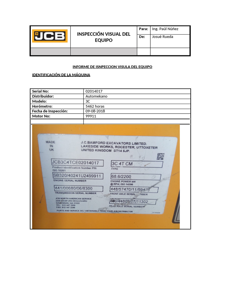 INSPECCIÓN VISUAL DE 3C Calderon | PDF