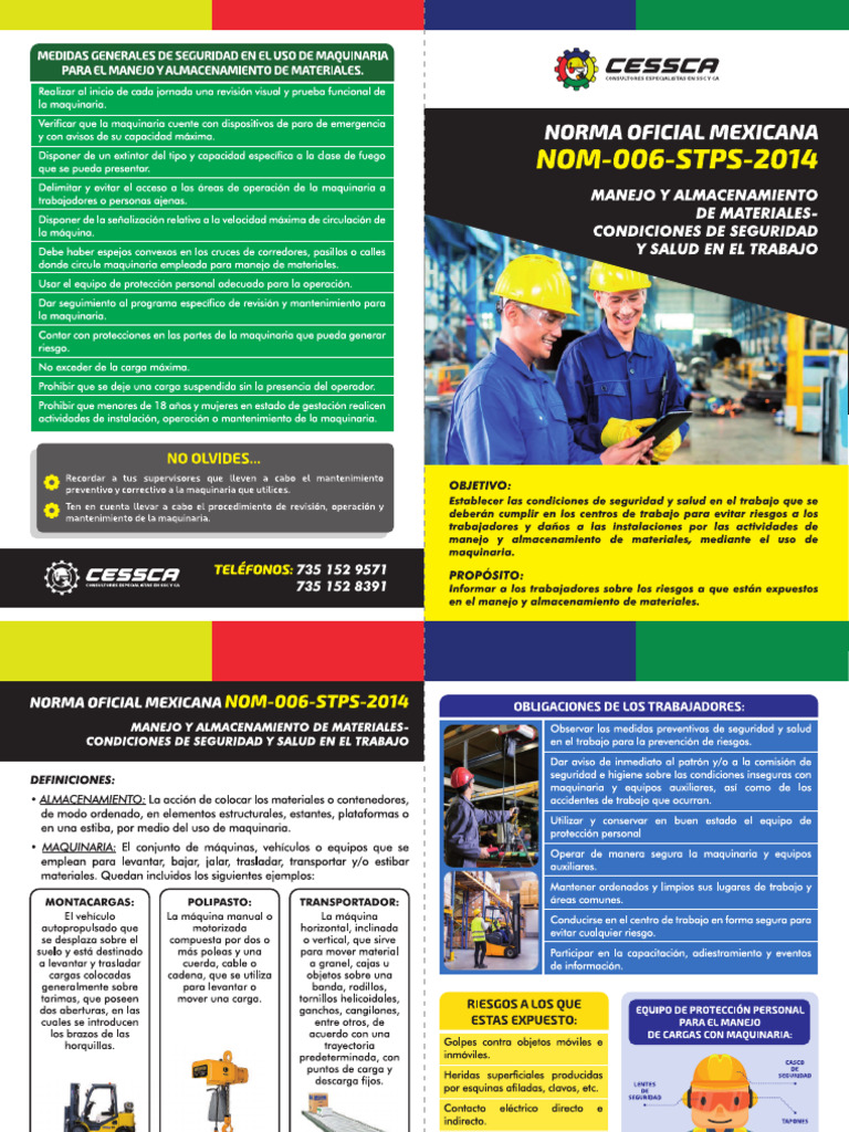 NOM-006-STPS-2014 | PDF