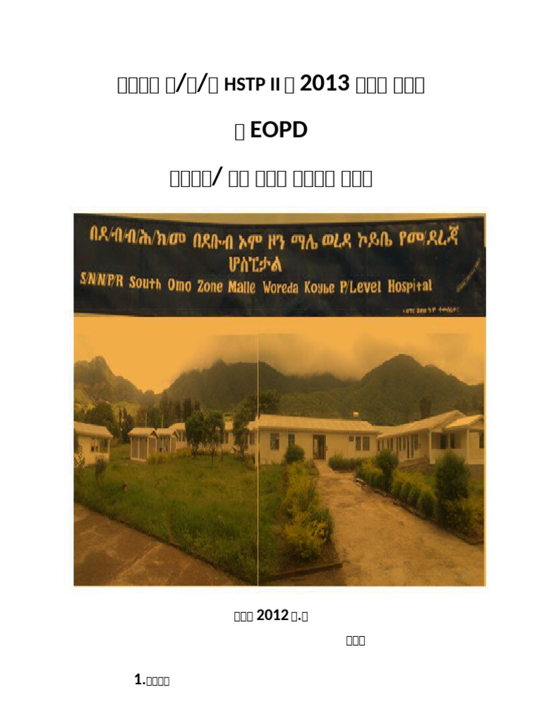 EOPD Case Team PLAN 2013 | PDF