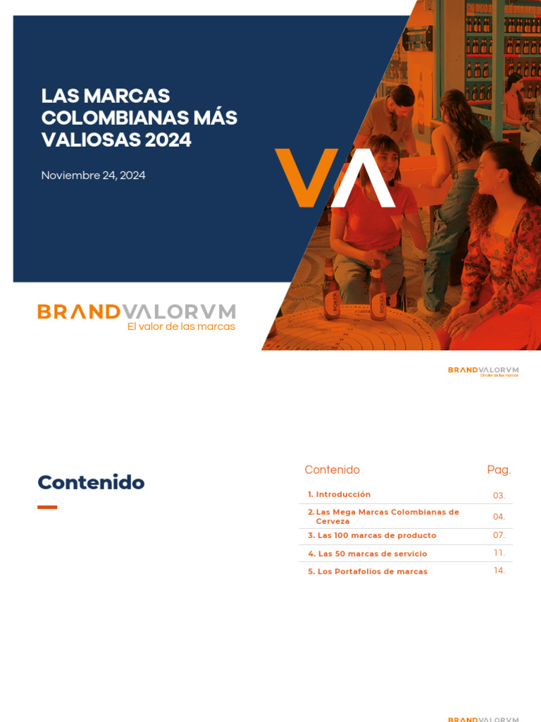 Marcas Colombianas Valiosas 2024 | PDF | Marca | Marketing