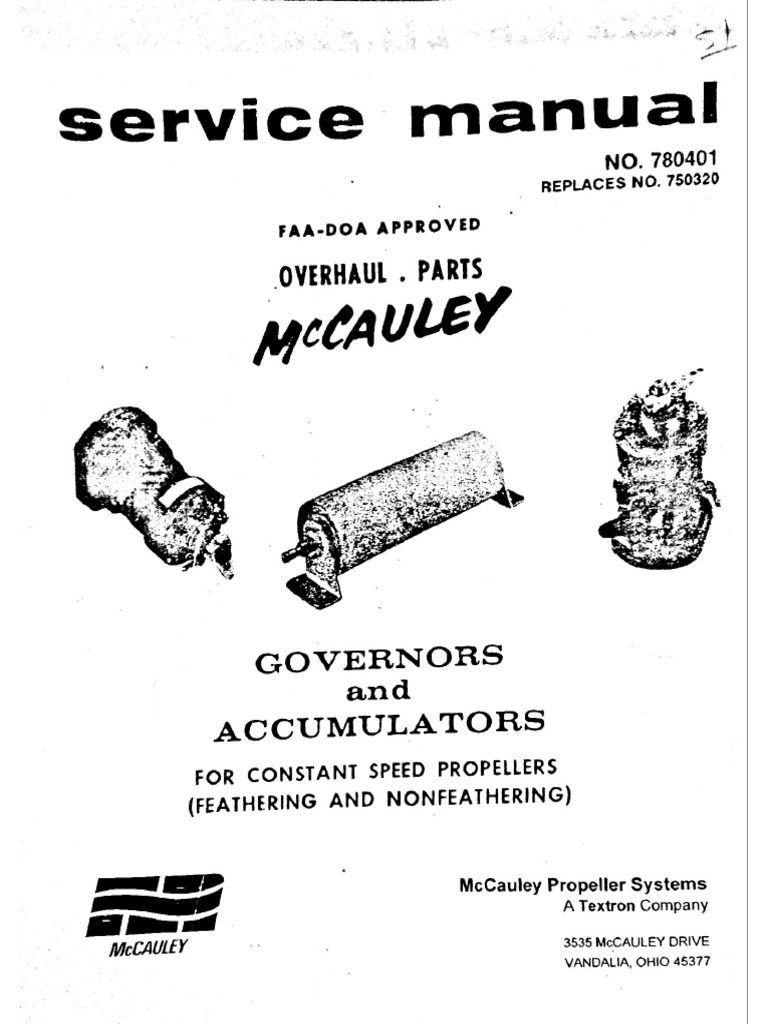 Overhaul Mccauley Governor | PDF