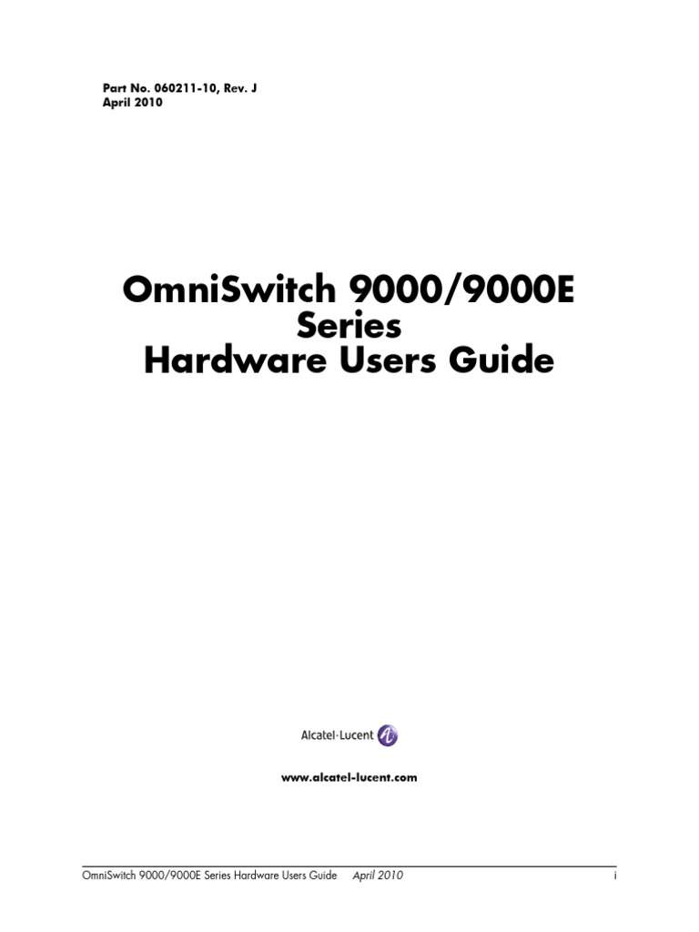 OS9000E AOS 6.4.3 R01 Hardware Guide | PDF | Computer Network | Command Line Interface