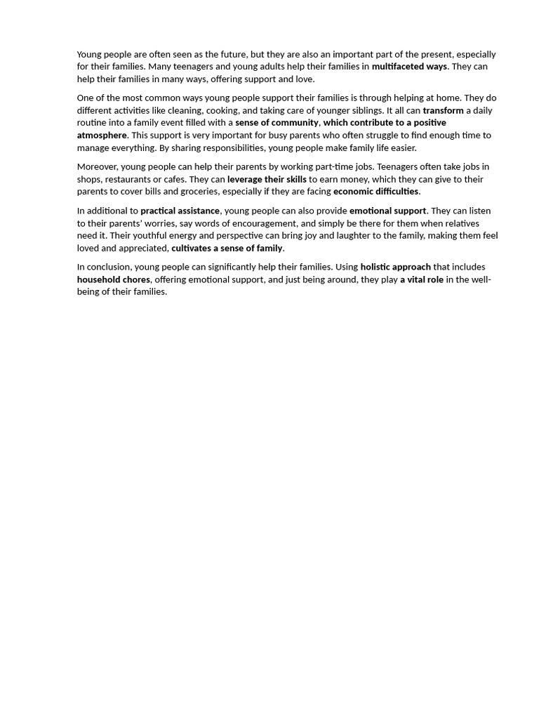 Young People Support | PDF