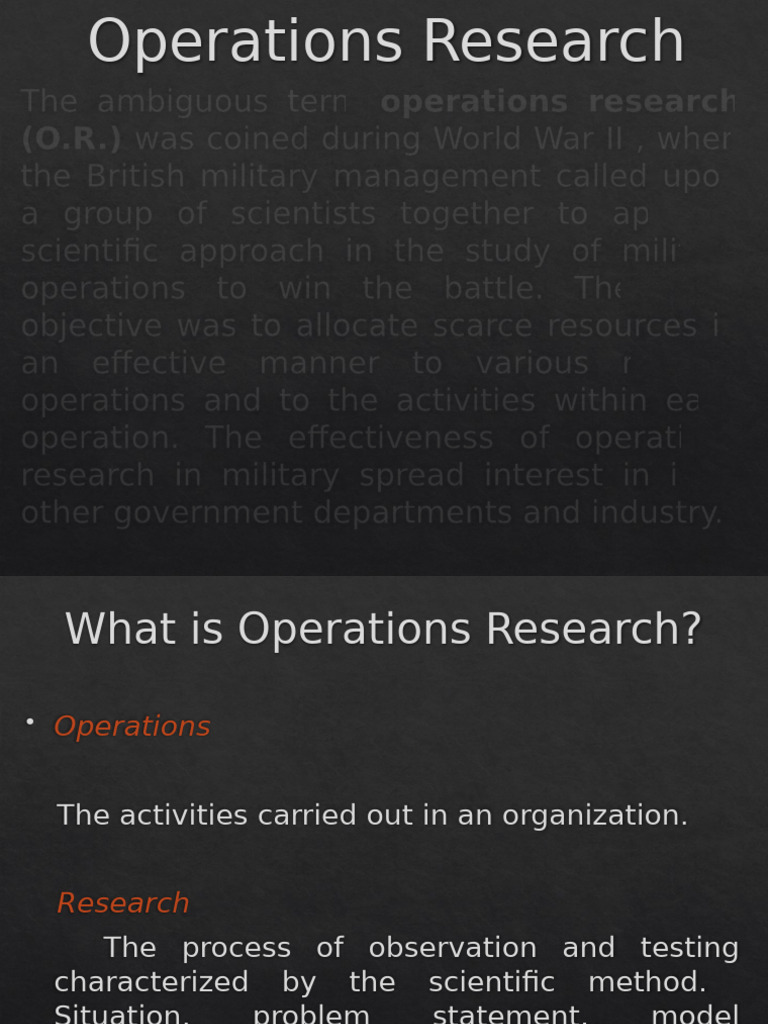 Introduction To Operations Research | PDF | Mathematical Optimization ...