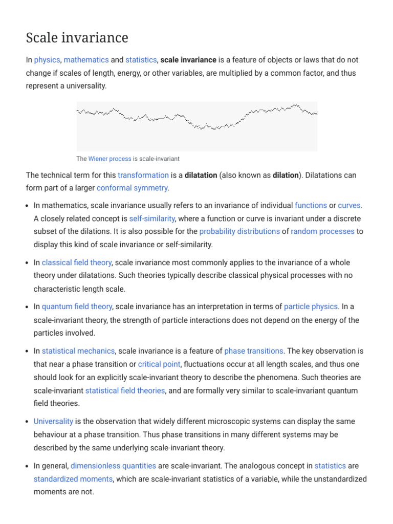 Understanding Scale Invariance in Physics | PDF | Quantum Field Theory ...