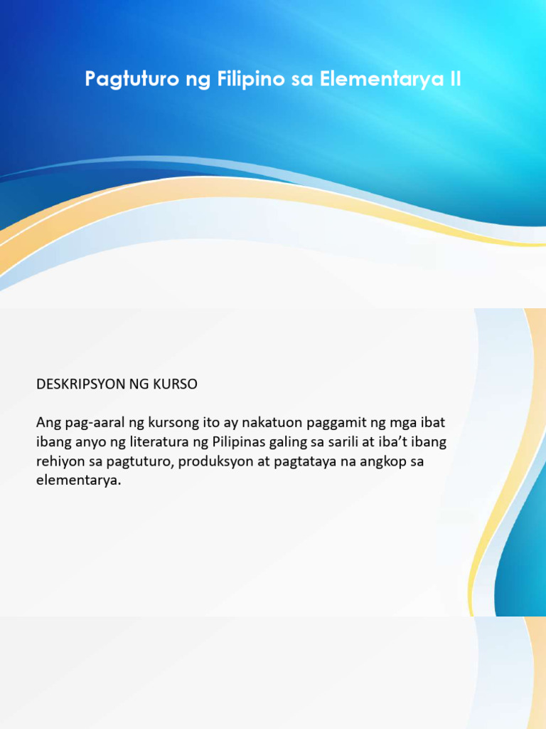 Panitikan-Lesson-1-2 | PDF