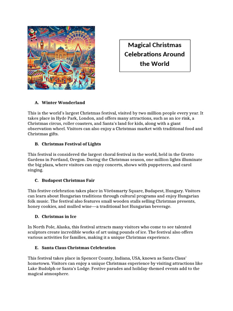 Winter Wonderland | PDF | Christmas | Santa Claus
