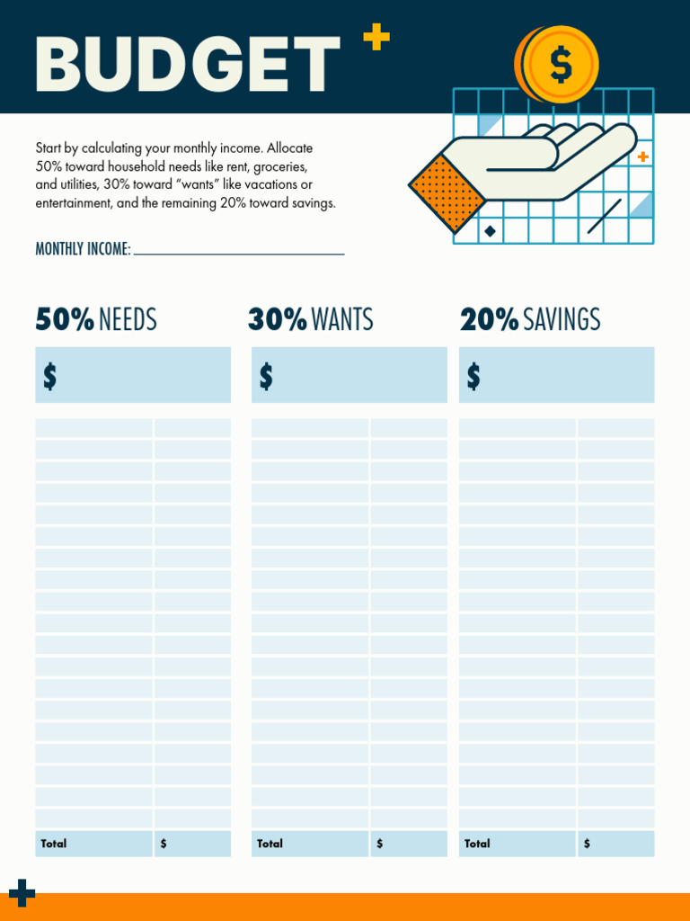 50 30 20 Budget Template Ue | PDF