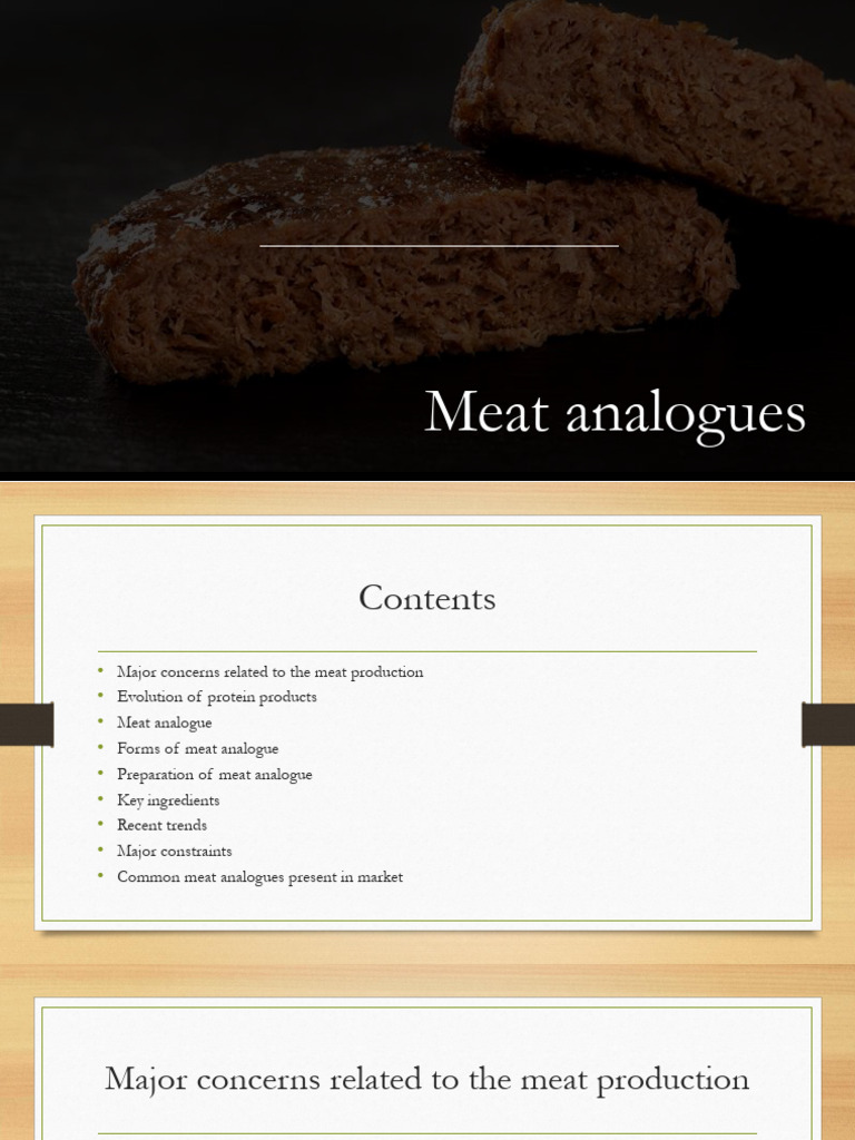 Meat analogues | PDF | Meat | Soybean