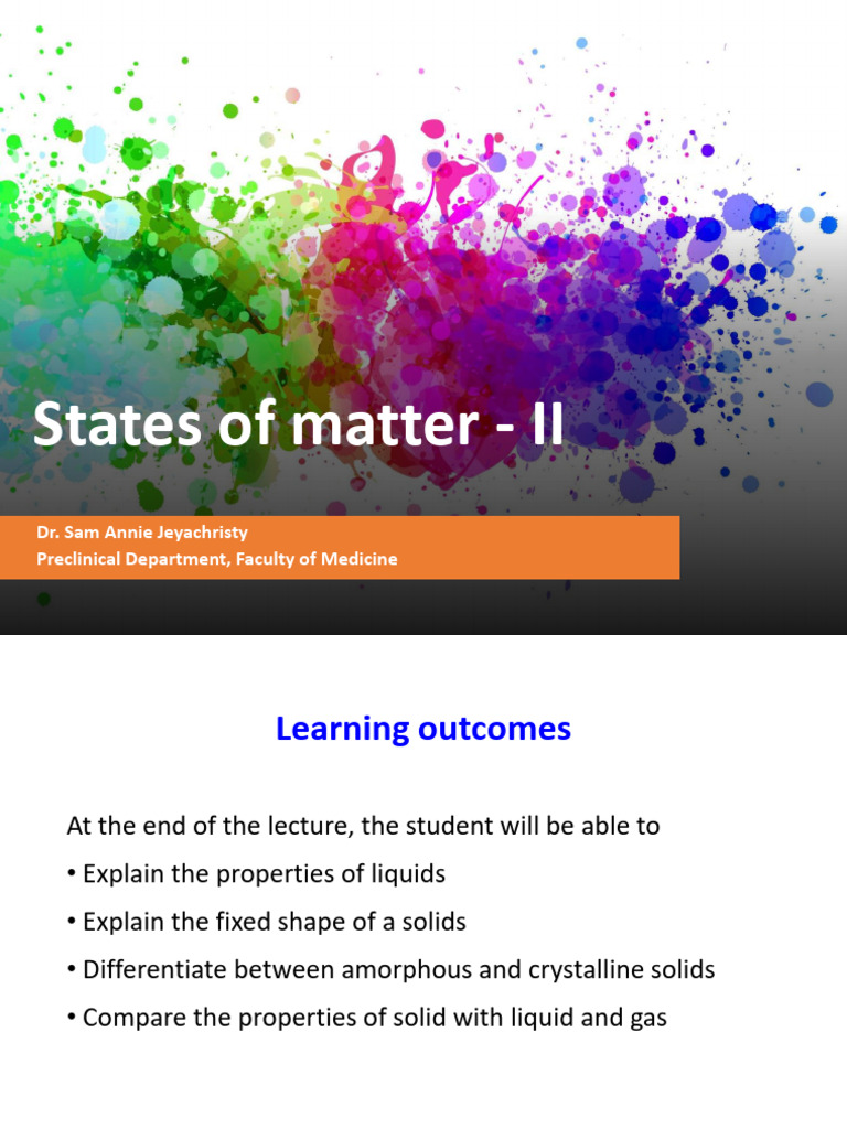States of Matter - Part II | PDF | Phase (Matter) | Phase Diagram
