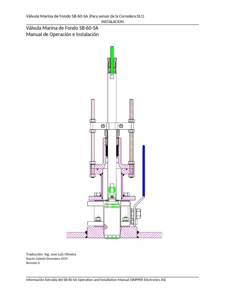 Single Bottom Sea Valve SB-60-SA Instalacion | PDF | Soldadura ...