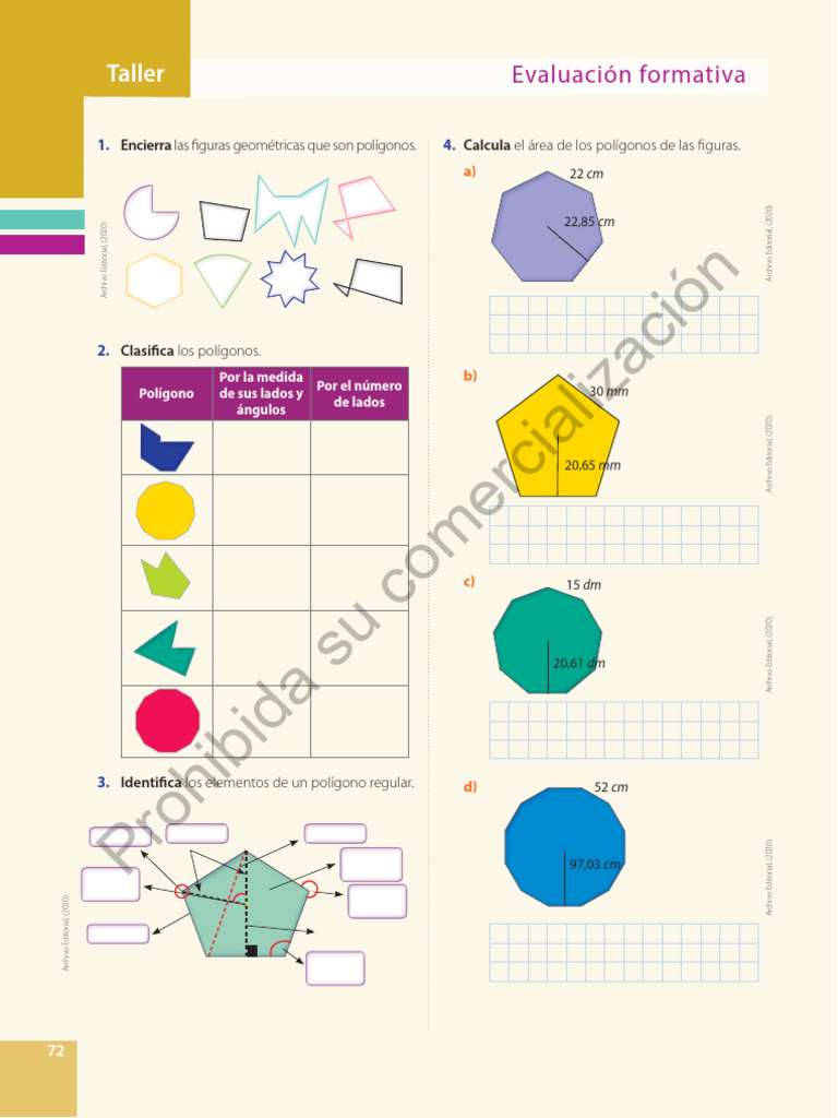 Taller - Clase 11 - Anexo | PDF | Geometría del plano euclidiano | Politopos
