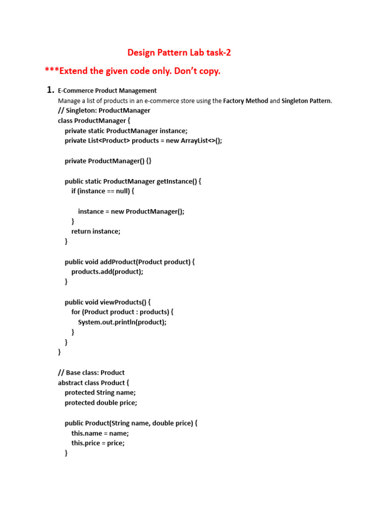 lab task 2 | PDF | Inheritance (Object Oriented Programming) | Systems Architecture