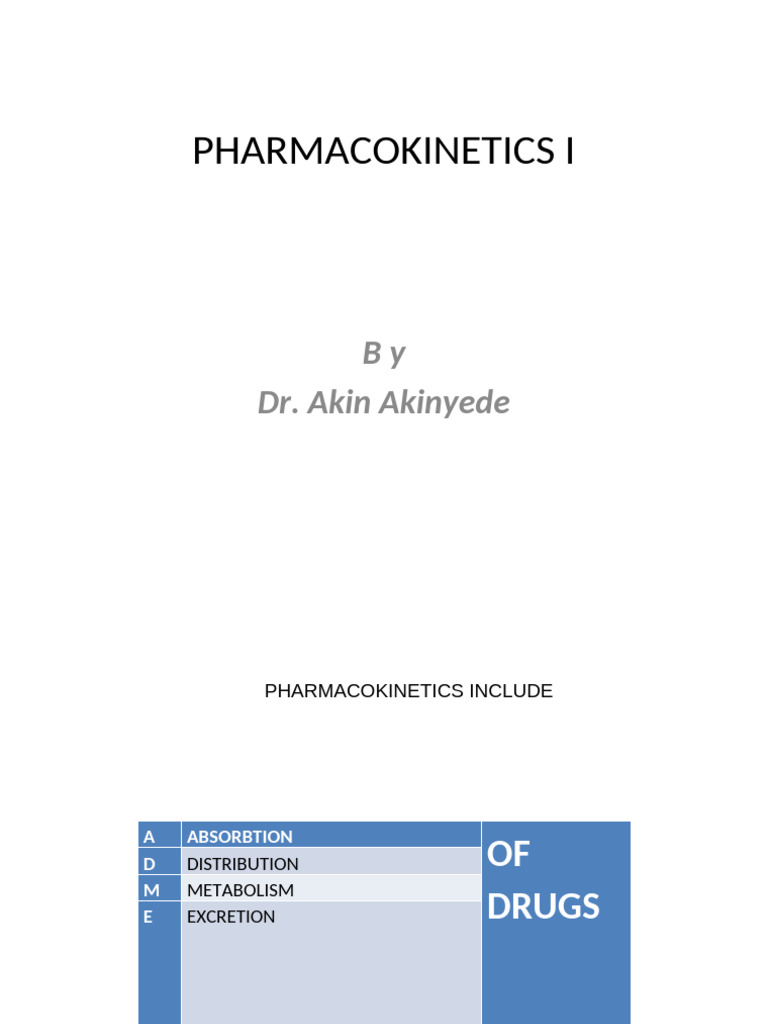 Pharmacokinetics I 1 | PDF | Cell Membrane | Lipid Bilayer