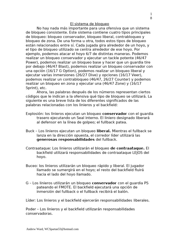 Esquema de Bloqueo Wishbone Por Andrew Ward | PDF | Defensor (Asociación de Fútbol) | fútbol ...