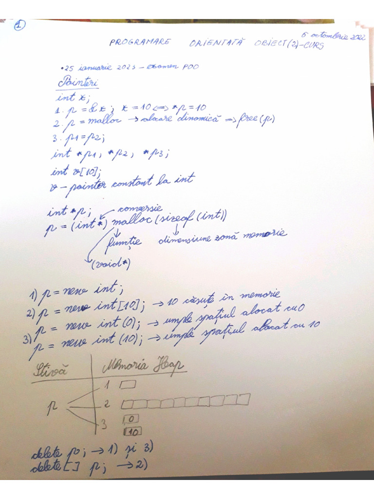 Programare Orientată Obiect (2) - Curs | PDF