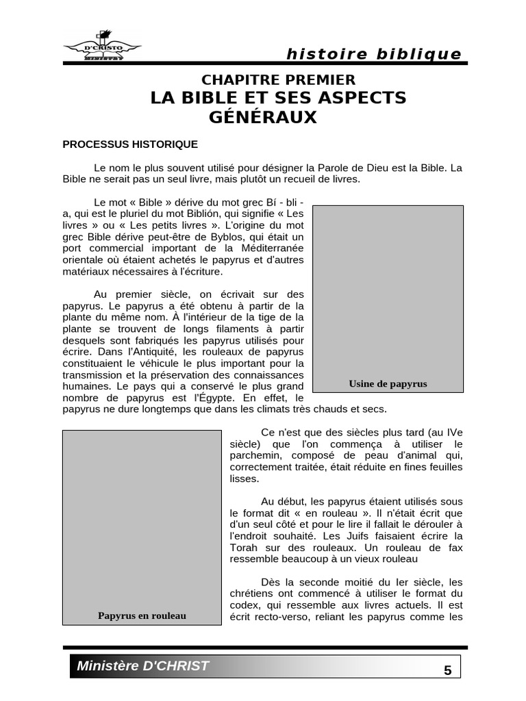 Histoire et origine de la Bible | PDF | Bible | Manuscrits de la mer Morte