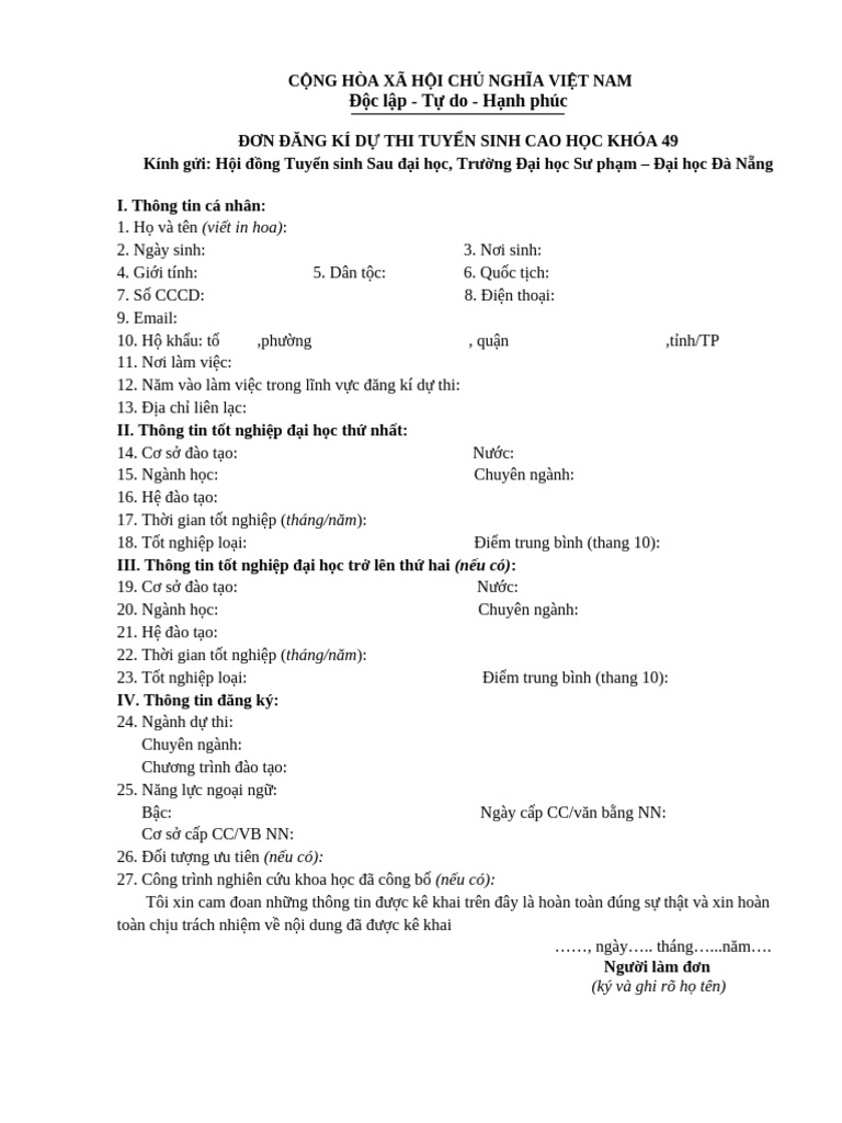 Don Dang Ki Xet Tuyen k49 | PDF