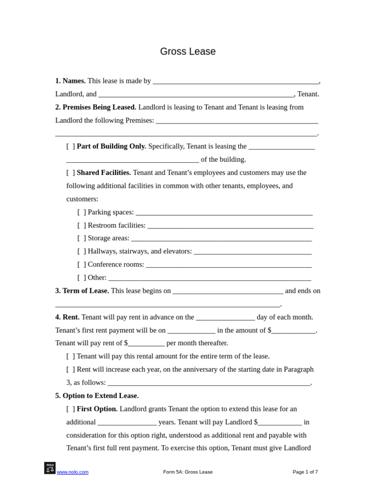 Form5A | PDF | Lease | Leasehold Estate