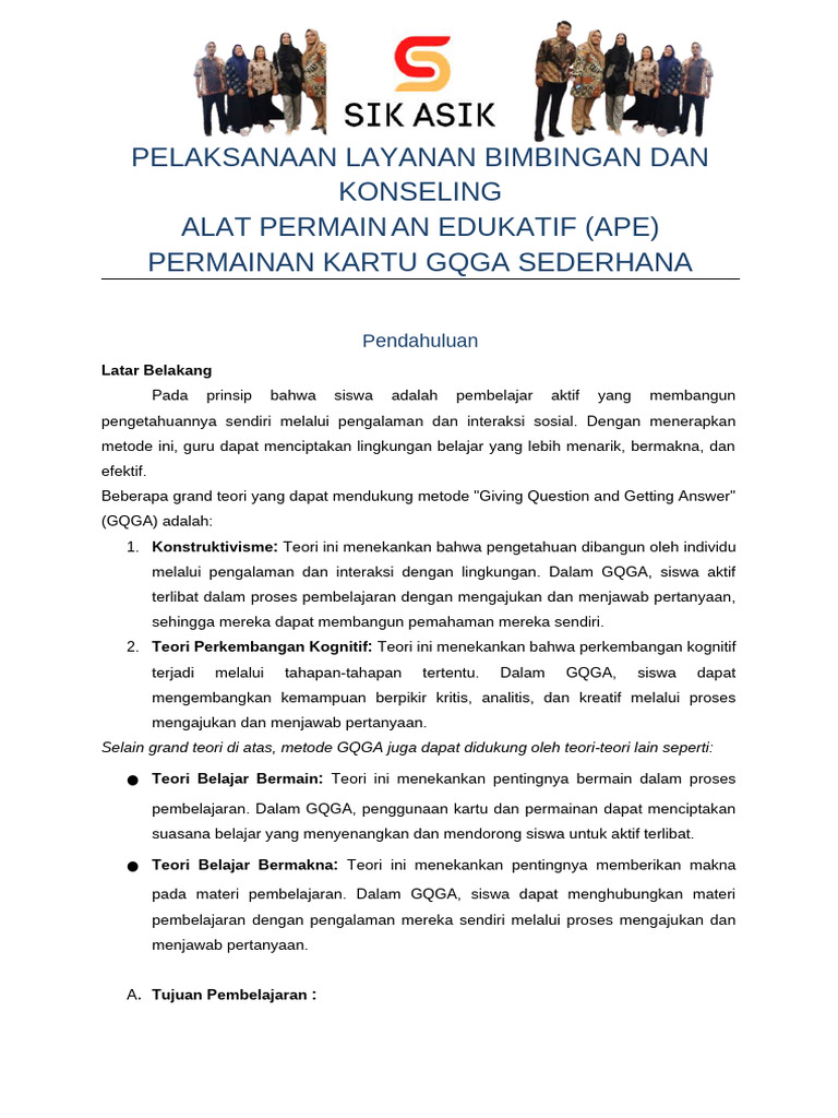 LK 3 APE EDU Game Giving Question and Getting Answer | PDF