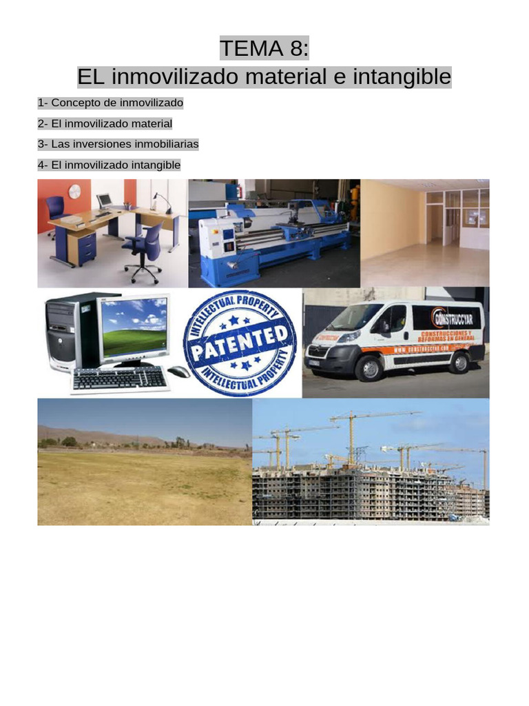 8 - Inm. Material e Intangible | PDF | Activo intangible | Business
