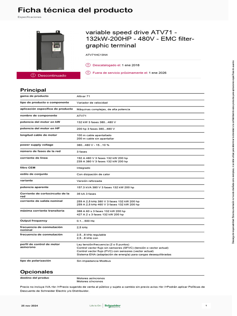 Schneider Electric - Altivar-71 | PDF | Ingenieria Eléctrica | Electricidad