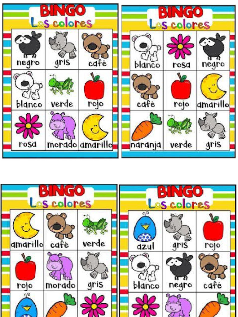 Bingo de Colores | PDF
