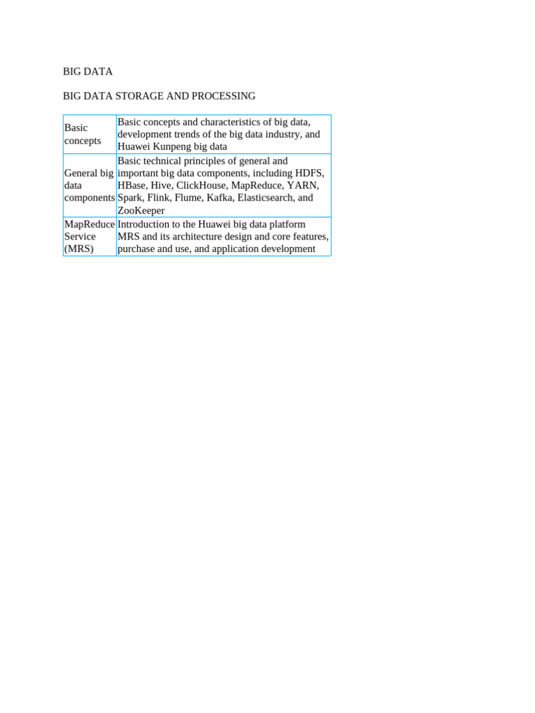 Course Big Data | PDF