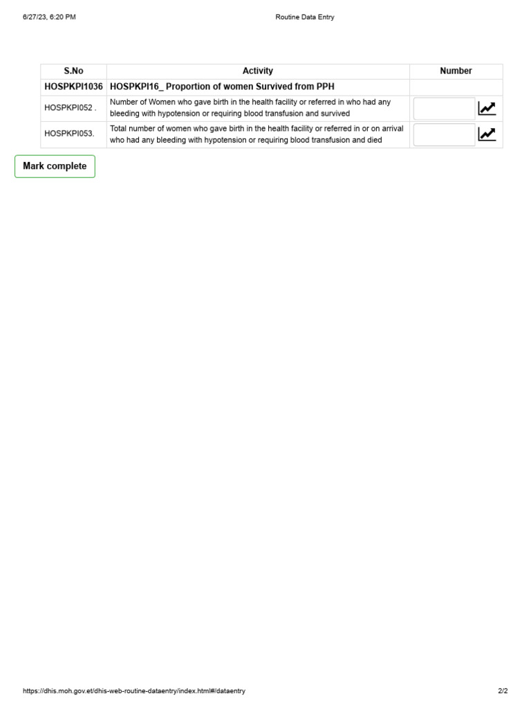 Maternity Monthly Kpi | PDF