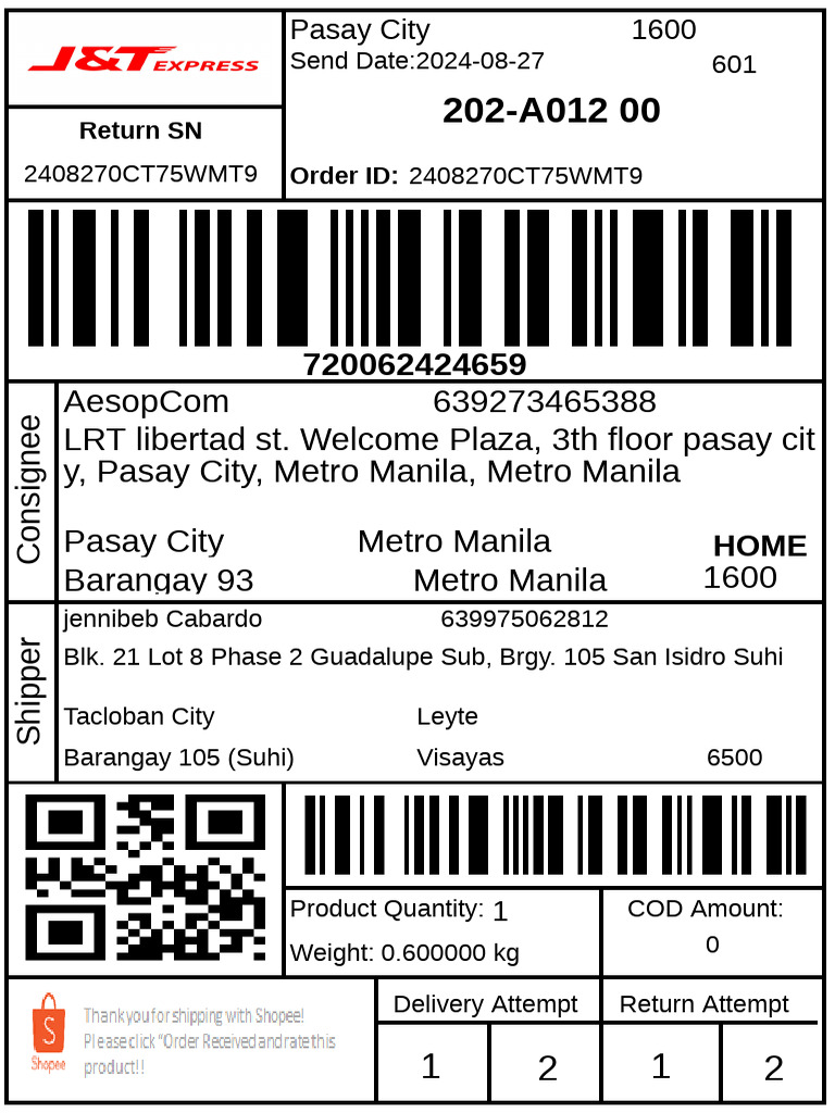 Get Return Label-1724826320540 | PDF