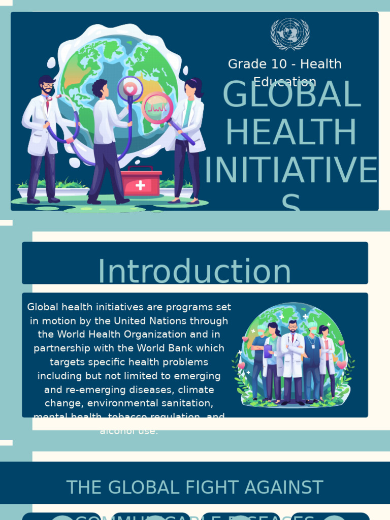 Global Health Initiatives Overview | PDF | Non Communicable Disease ...
