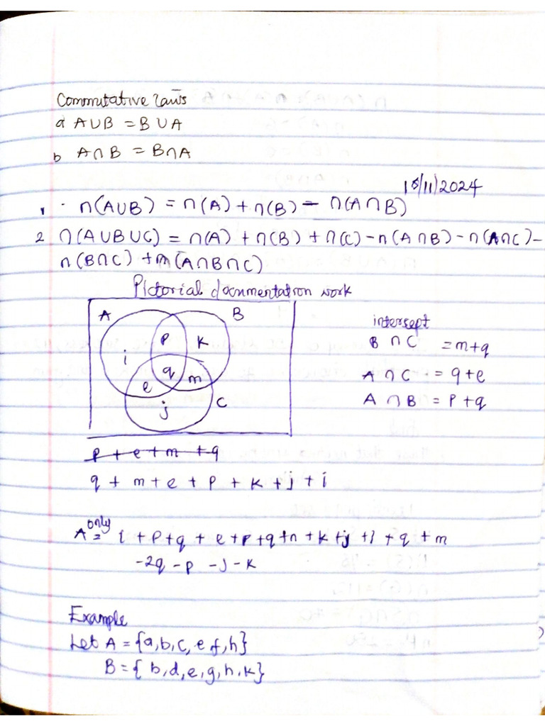 Maths Note at Pav 1C 18 November 2024 | PDF