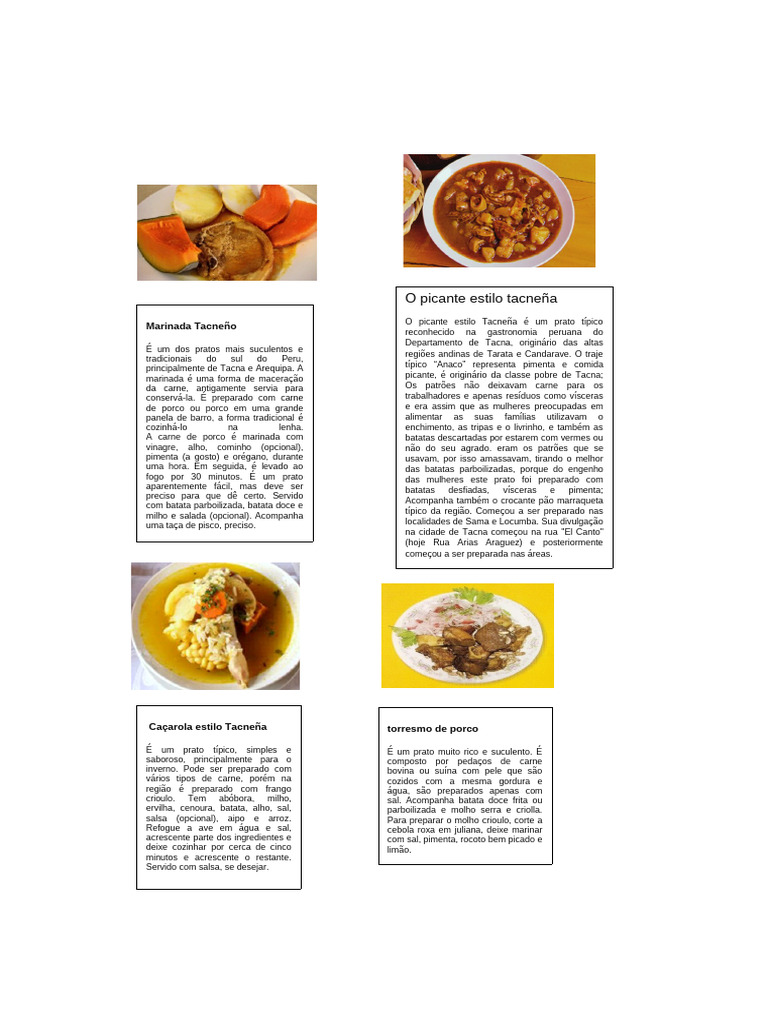 Comidas Típicas | PDF | Milho | Batata