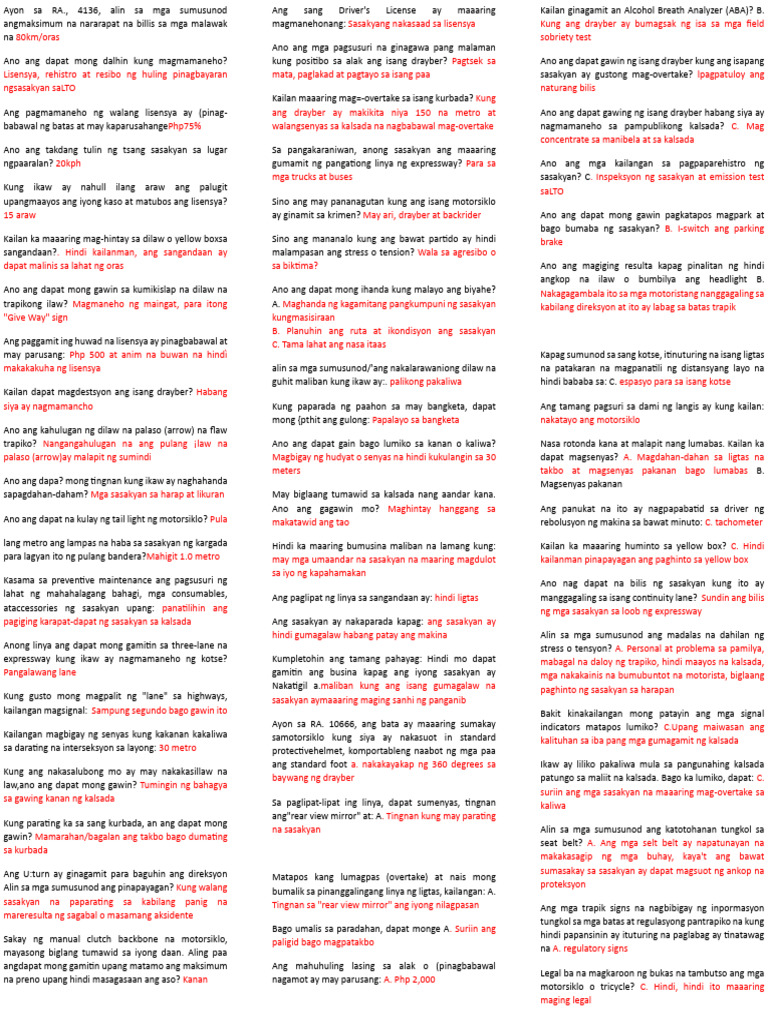Lto Reviewer | PDF