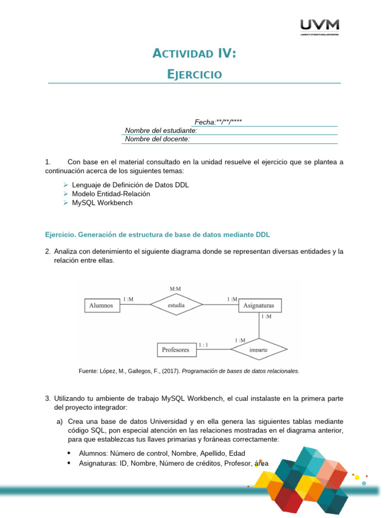 A4 Ejercicio | PDF | Mi sql | SQL