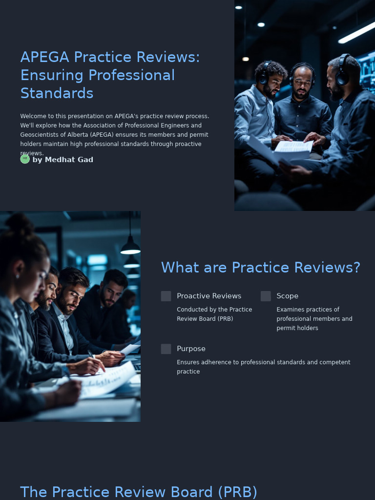 APEGA Practice Reviews Ensuring Professional Standards | PDF ...