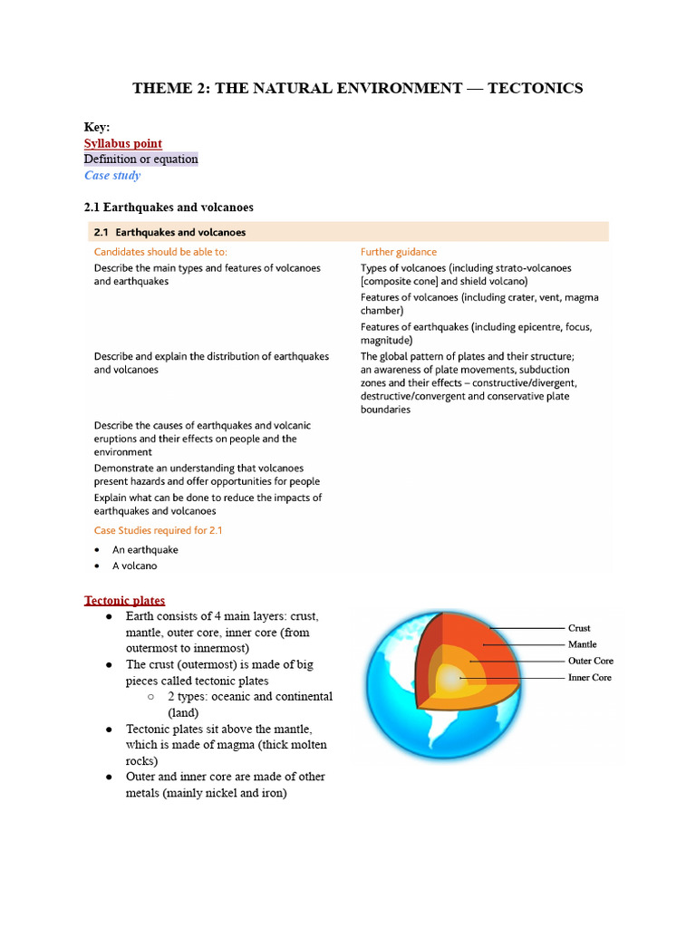 2a) Volcanoes and earthquakes | PDF | Volcano | Plate Tectonics