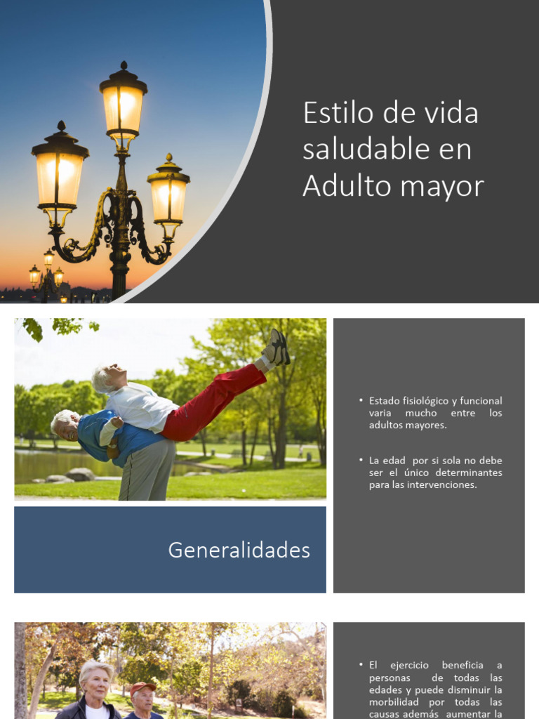 Estilo de Vida Saludable en Adulto Mayor | PDF | Medicina CLINICA ...