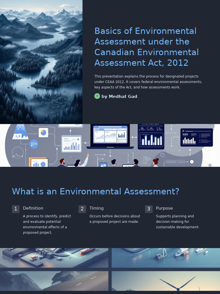 Basics of Environmental Assessment Under The Canadian Environmental ...