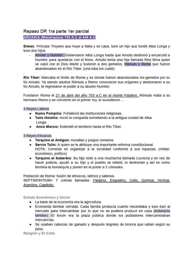 Notas Derecho Romano 4 | PDF | Romulus y Remus | Augusto