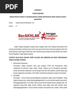 Tugas Latsar Agenda 2 Nilai-Nilai Berakhlak | PDF | Karier & Perkembangan
