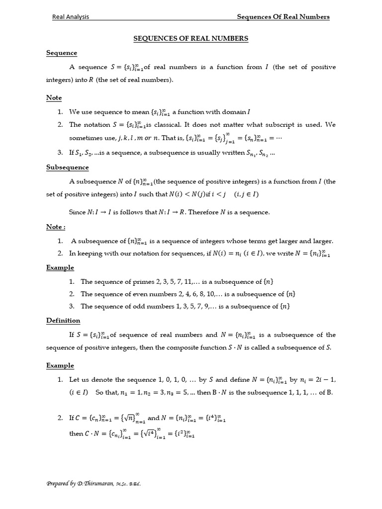 PG - Real - 2 - Sequence - 10 - 23 | PDF | Sequence | Limit (Mathematics)