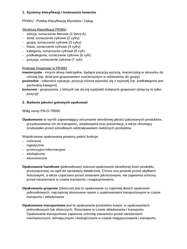 Zagadnienia Tow | PDF