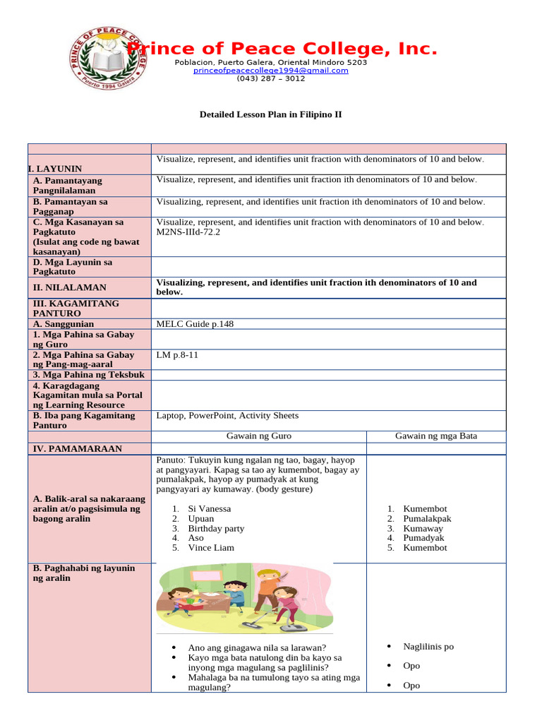 Filipino Lesson Plan | PDF